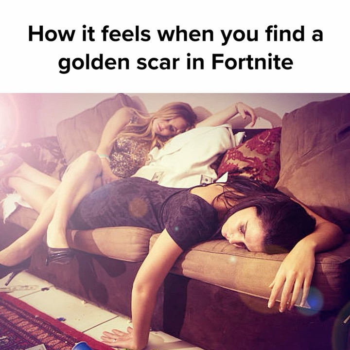How it feels when you find a golden scar in Fortnite - YouTube