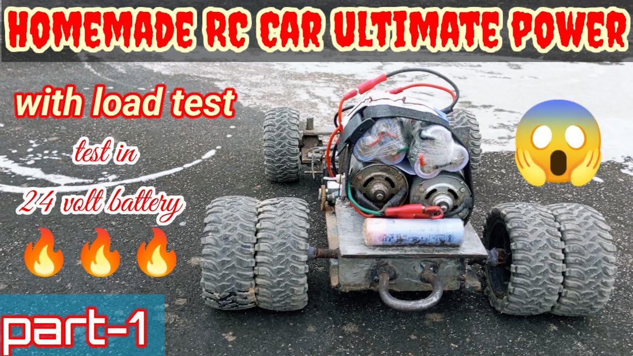 Homemade RC Car power test ! high power powerful rc car testing | 2x775 ...