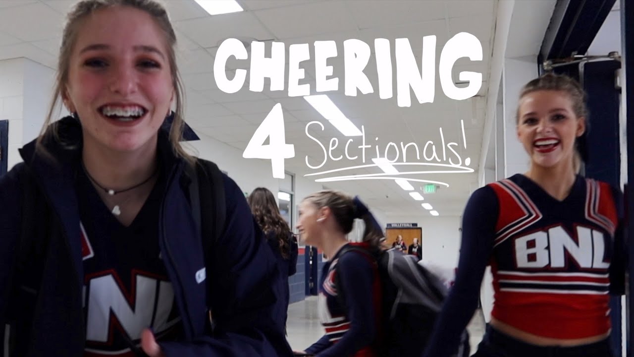 what it's like cheering for sectionals! *we won* - YouTube