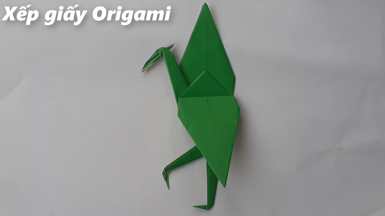 Origami - Hướng Dẫn Cách Gấp Giấy Origami Con Cò Đơn Giản | Origami ...
