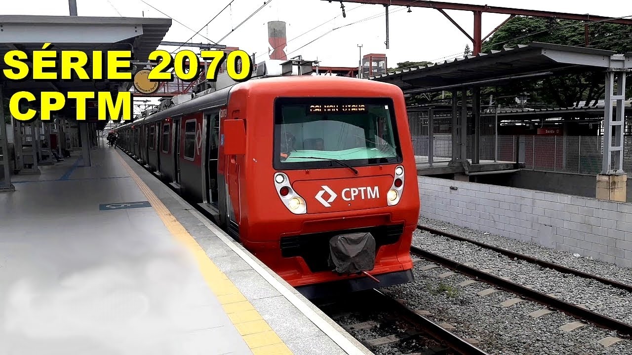 Linha 12 Safira Open Bve Trem modelo Série 2070 CPTM vermelho - YouTube