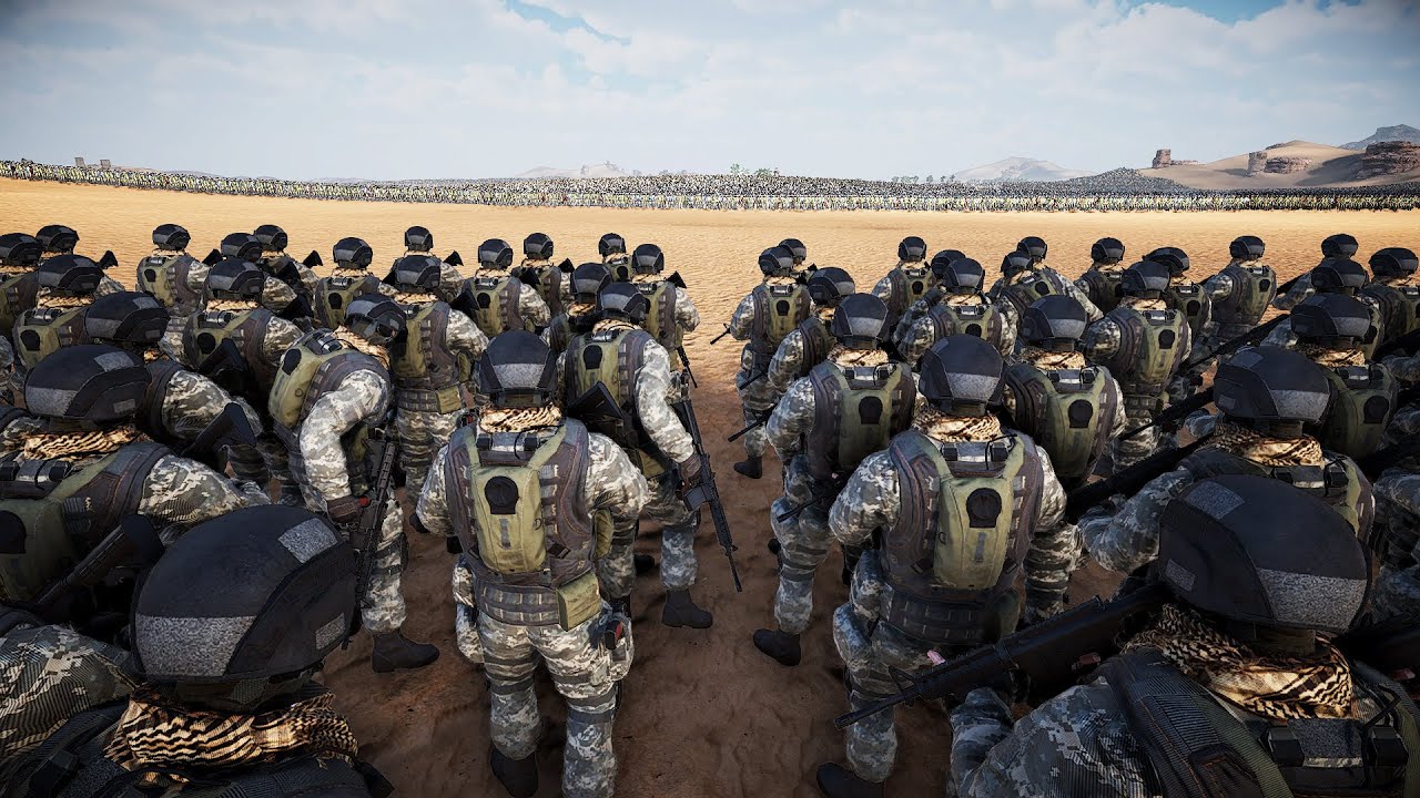 2 Million Medieval Footman Vs 20,000 Modern Soldiers | Ultimate Epic ...