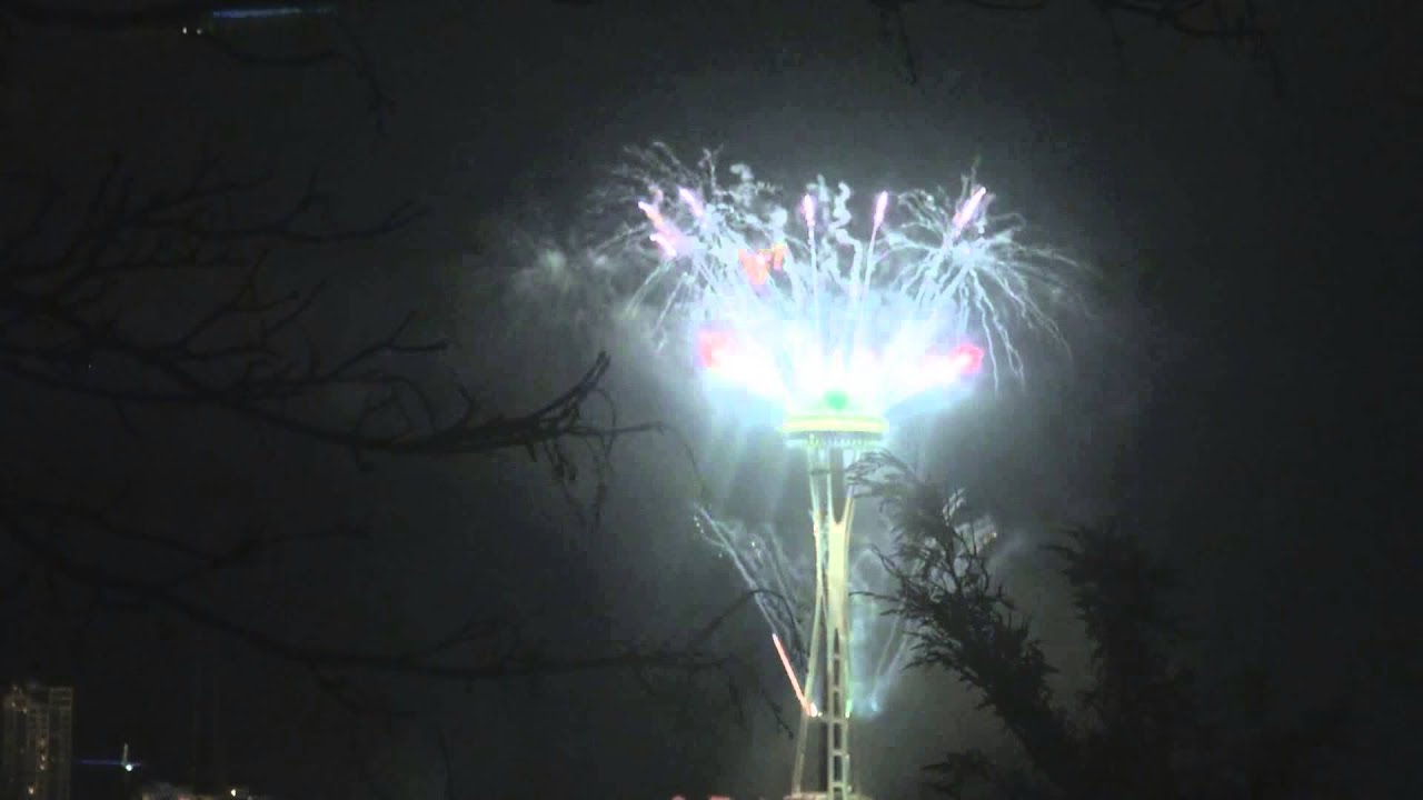 2013 space needle fire works - YouTube