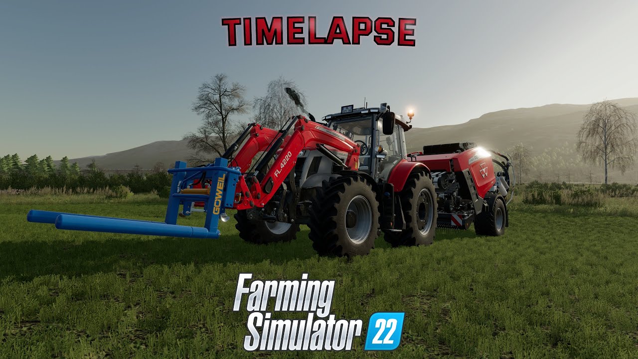 Making Alfalfa Hay on TVTOF | FS22 - Timelapse - YouTube