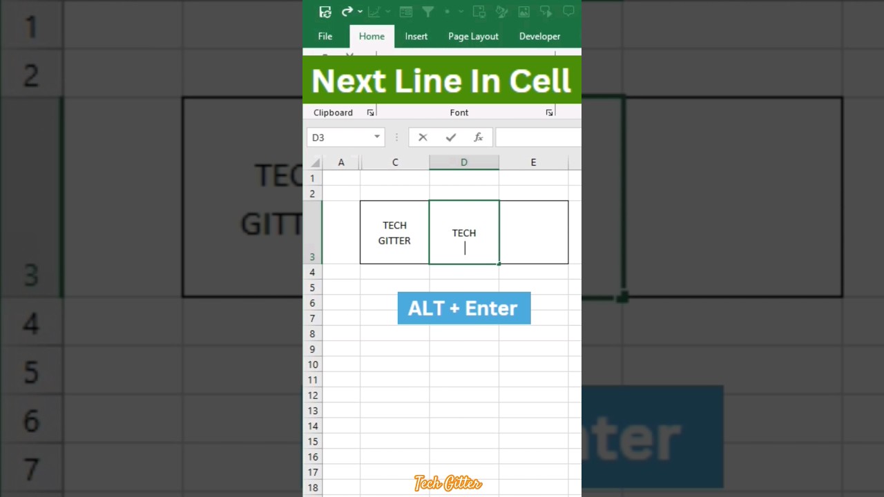 Next Line In Cell In Excel YouTube Next Line In Cell In Excel YouTube