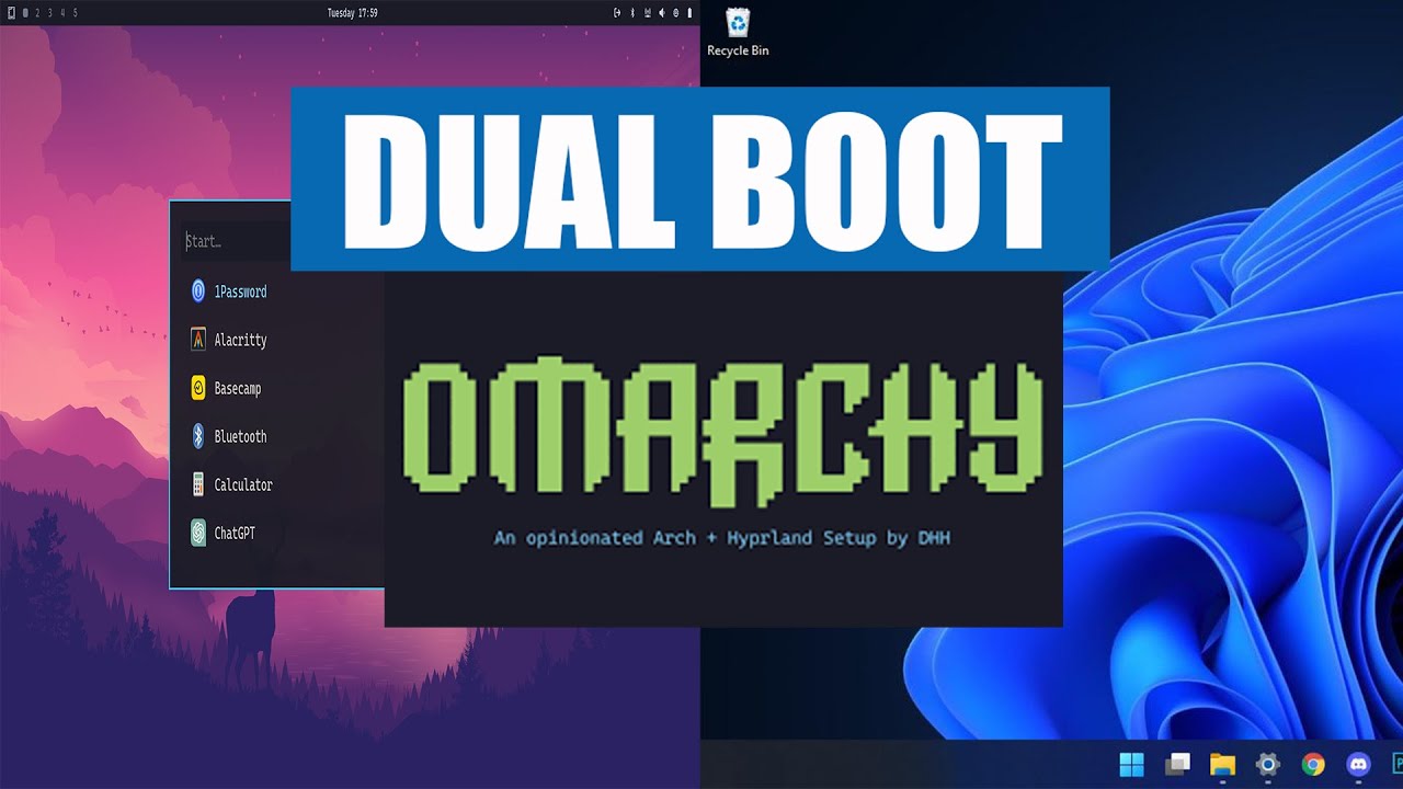How to dual boot omarchy and windows 10/11 ( Updated Method) best ...