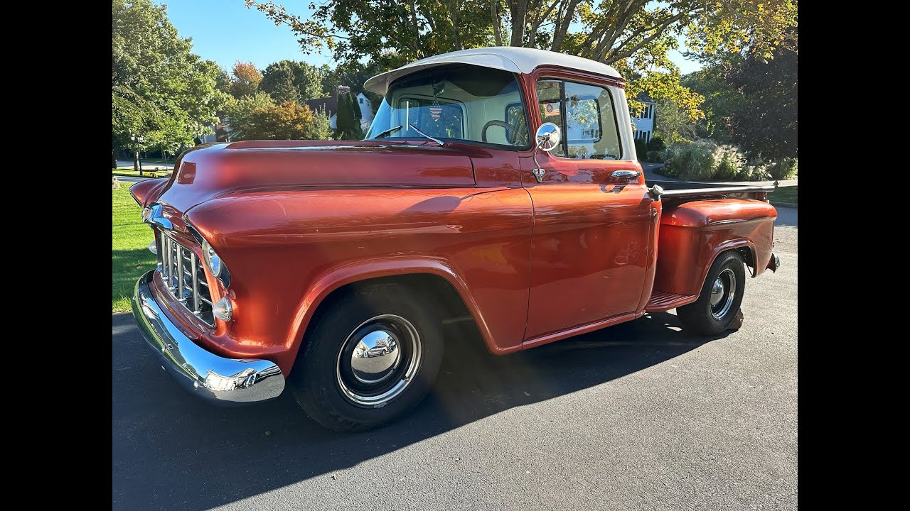 1956 Chevrolet 3100 Stepside Pickup Walkaround - YouTube