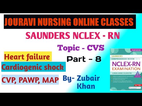 | Ch- CVS(HF, CS, CVP, PAWP)| Part -8| SAUNDERS NCLEX READING LINE BY ...