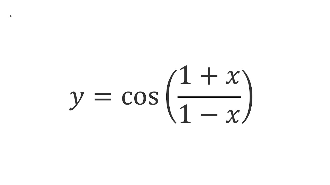 Derivative Of A Function Using Chain And Quotient Rule Youtube