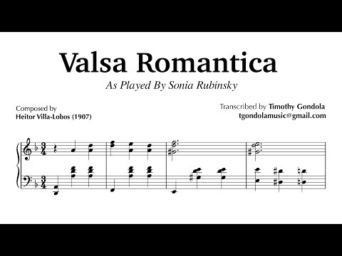 Sonia Rubinsky plays Valsa Romantica