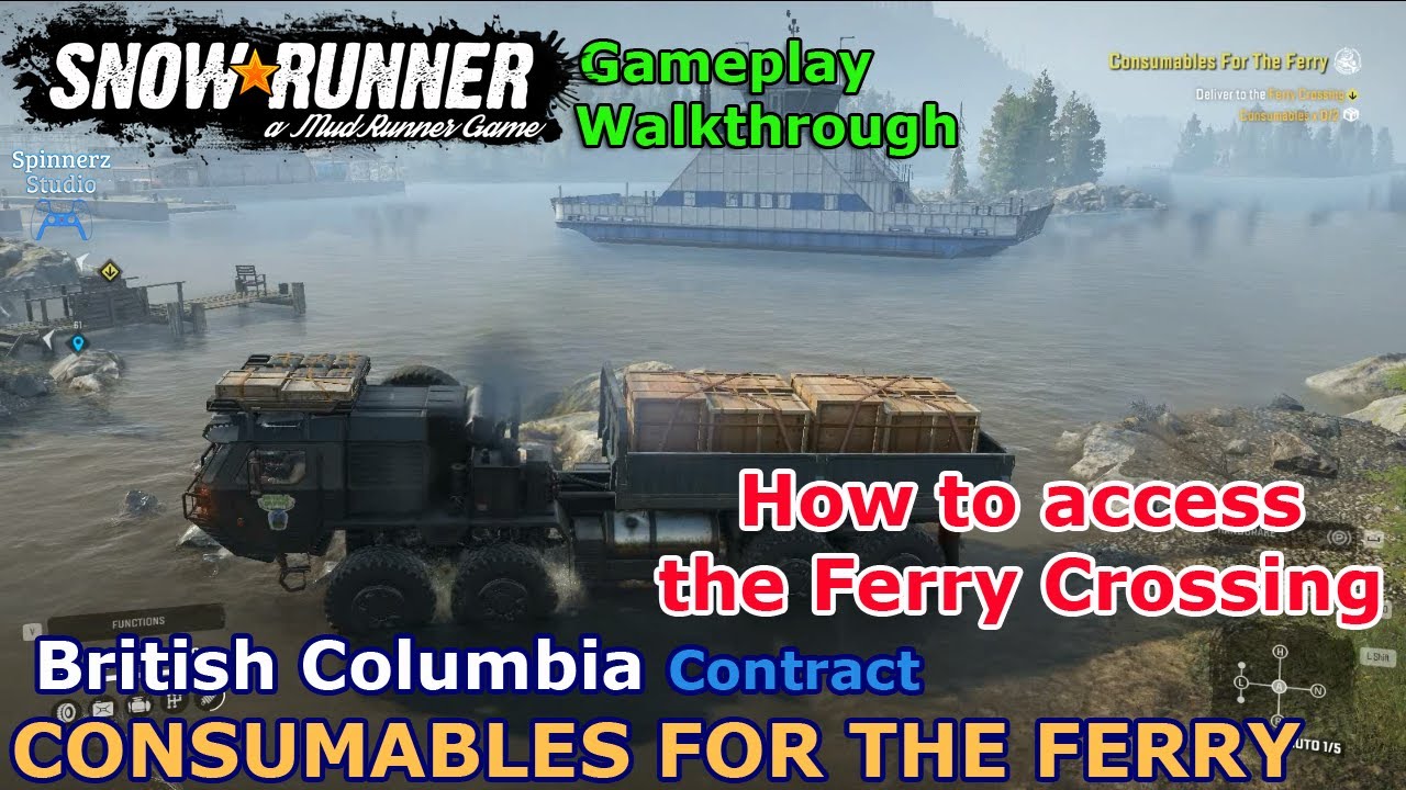 SnowRunner - Consumables For The Ferry | How to access the Ferry ...