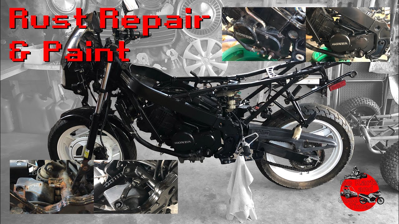 Honda VTR 250 Project - Part 4: Rust Repair, Paint, and Miscellaneous ...