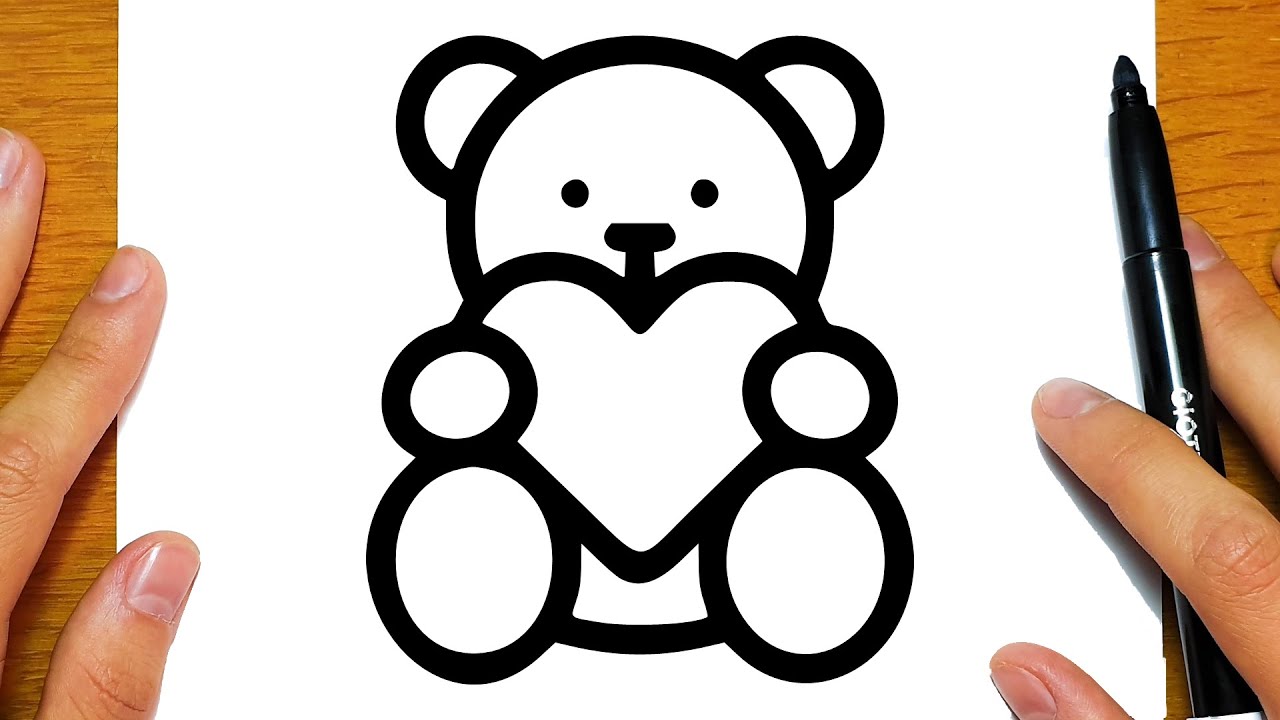 HOE TEKEN JE EEN TEDDYBEER | Gemakkelijke tekeningen - YouTube