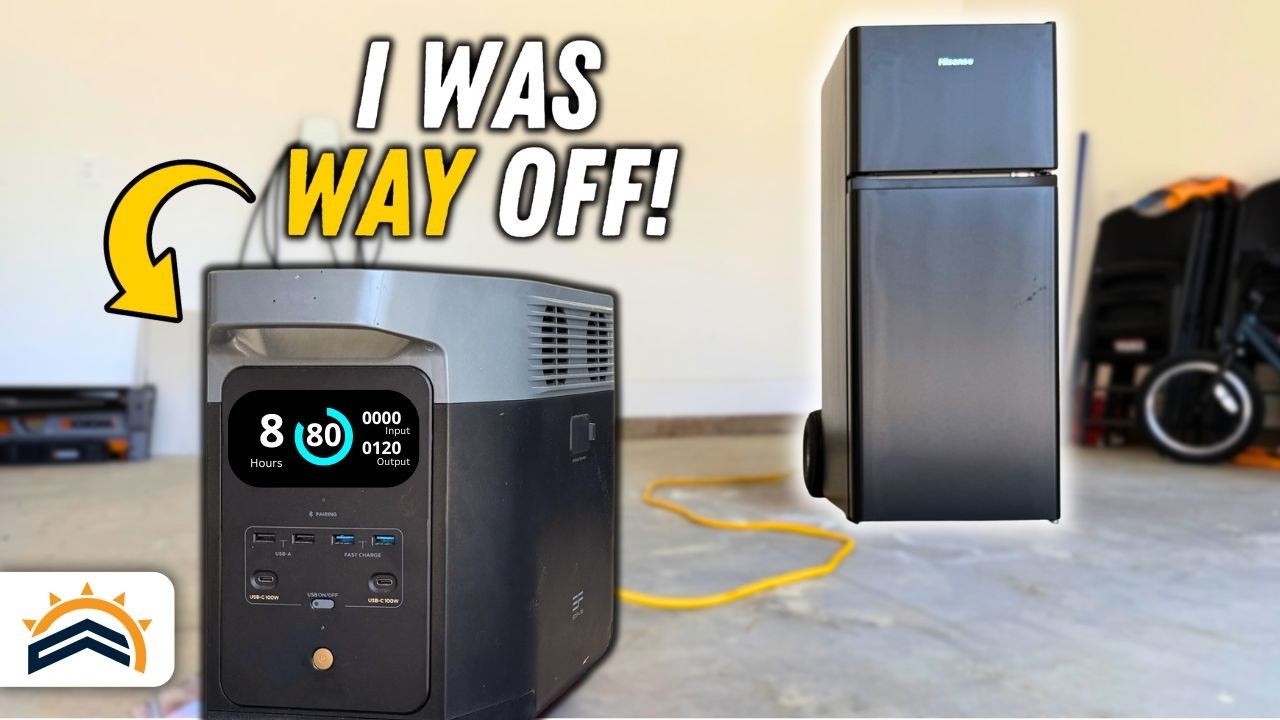 What Size Power Station To Power A Fridge - YouTube
