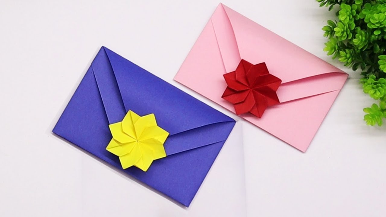 DIY Envelope Making with Paper No Glue Tape or Scissors Required! - YouTube
