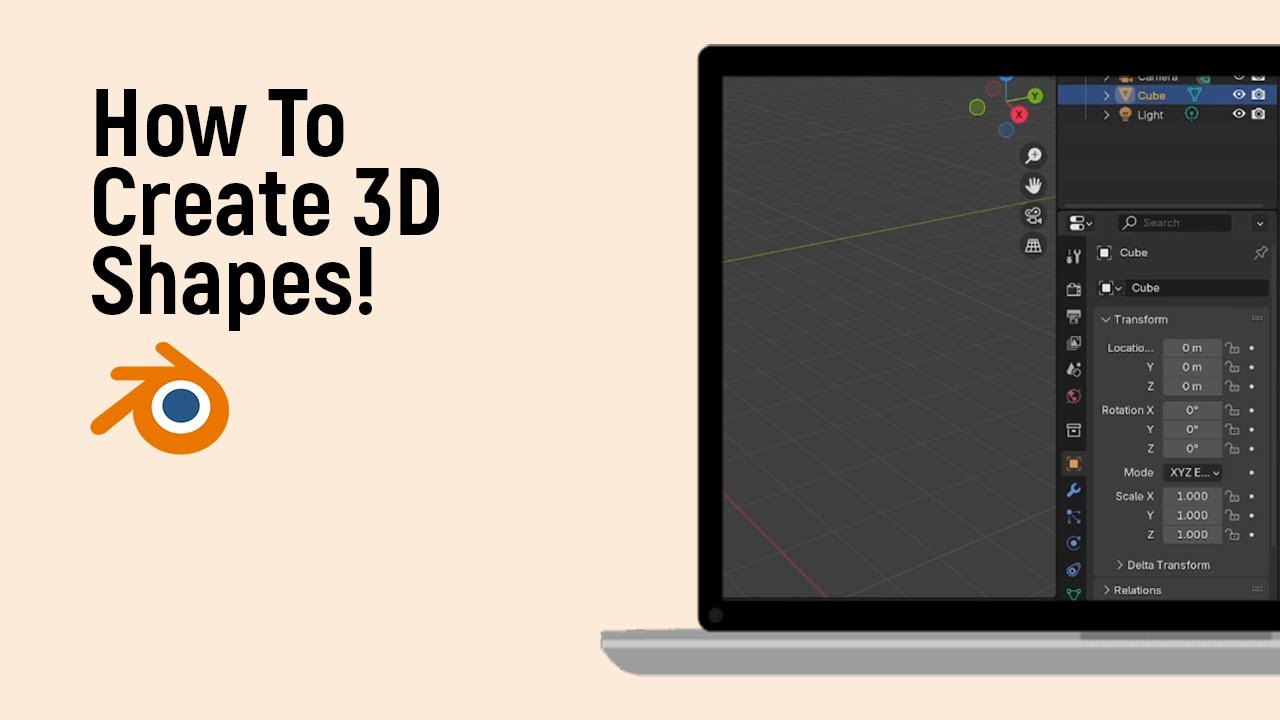 How to Create 3D shapes with Blender [easy] - YouTube