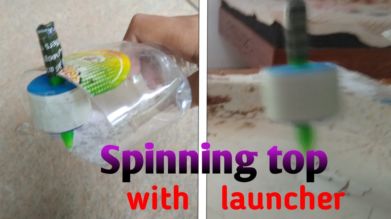 How to make a spinning top at home/DIY/How to make a Beyblade spinning ...