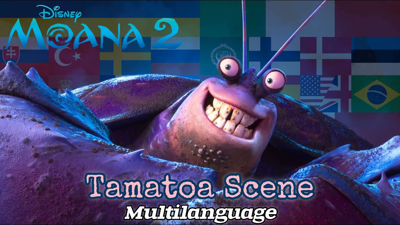 Tamatoa End Credit Scene (One-Line Multilanguage) - YouTube