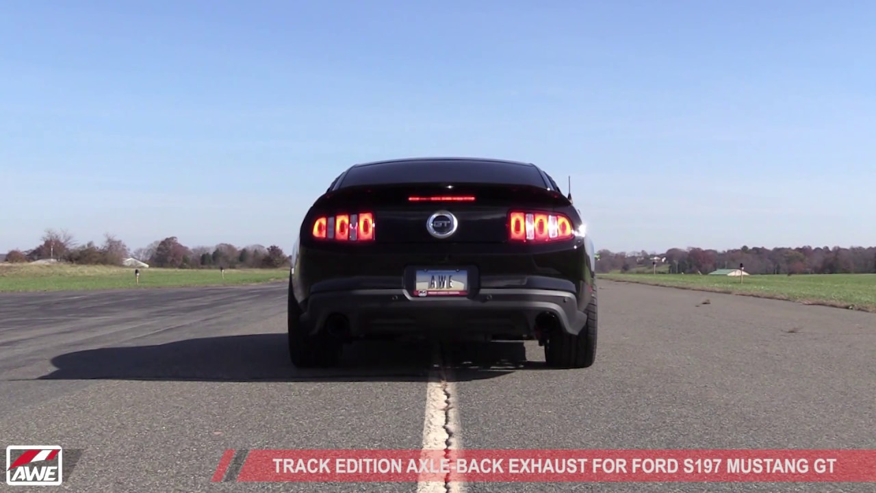 AWE Track Edition Axle-back for S197 Mustang GT - YouTube