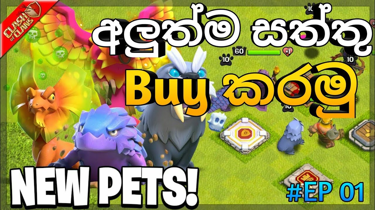 අලුත්ම සත්තු ටික ගමු Clash of clans සිංහල sheeb gaming - YouTube