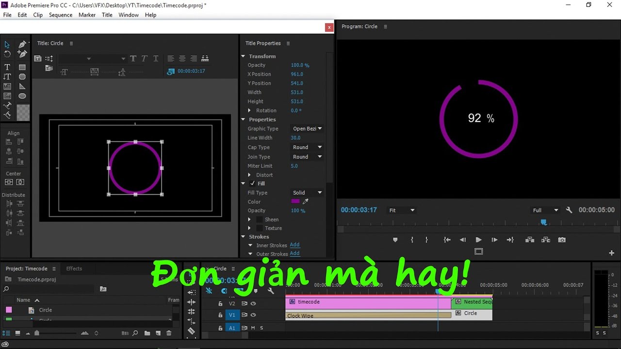 [Effect Premiere Pro] Bài 05_Tạo Timecode trong Premiere Pro - YouTube