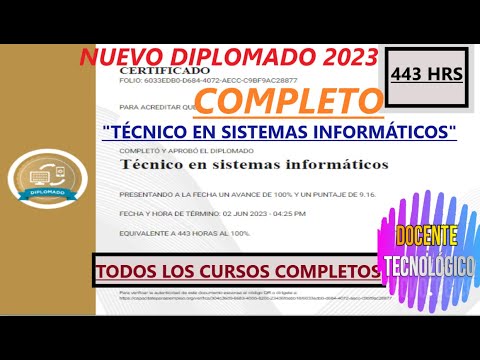 Docente Tecnológico: DIPLOMADO COMPLETO "TÉCNICO EN SISTEMAS ...