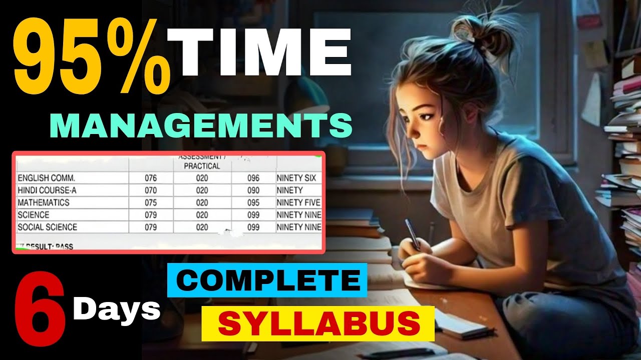 6 Days Complete Syllabus Time MANAGEMENT GIVES 95.8%📚 IN CLASS 10TH ...