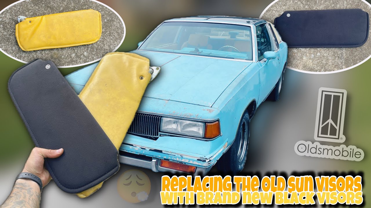 Transferring the Sun Visor Brackets Onto the Cutlass' Brand New Black ...
