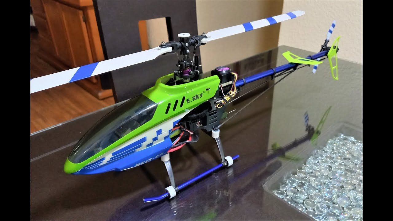 Helicopter Esky Belt CP 450 Stabilizer Green Gascon !!!!! - YouTube