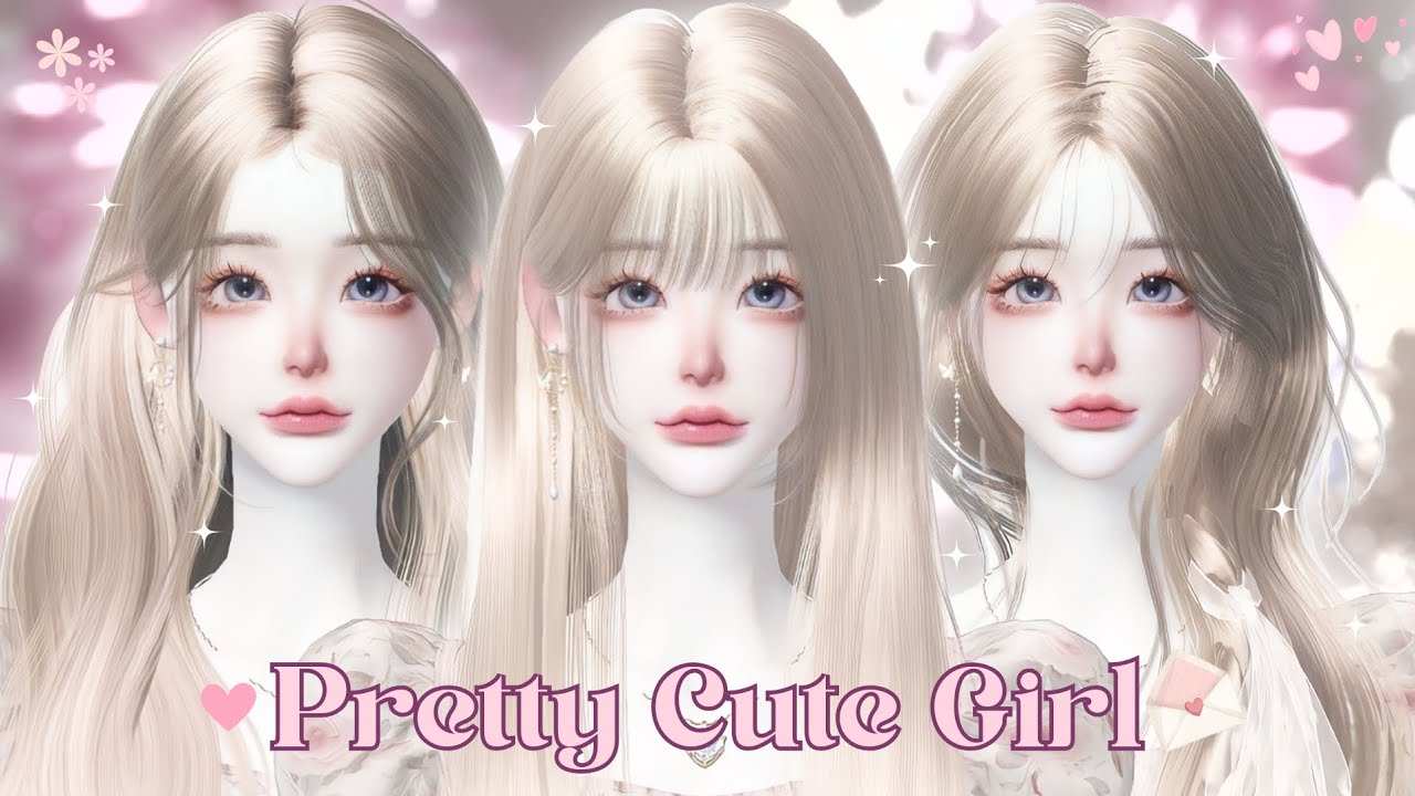 Zepeto Face Tutorial Pretty Cute Girl | Oplas Zepeto Girl | Zepeto Girl ...
