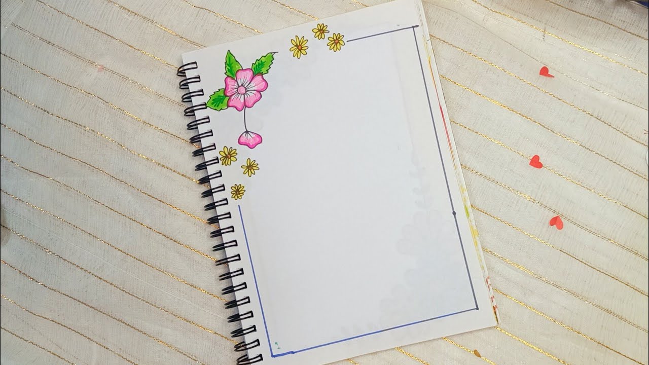 Easy and Beautiful Floral Page Corner design page Border design # ...