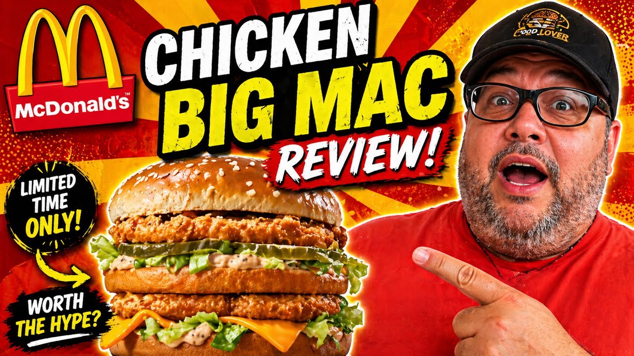 McDonald’s Chicken Big Mac Review - YouTube
