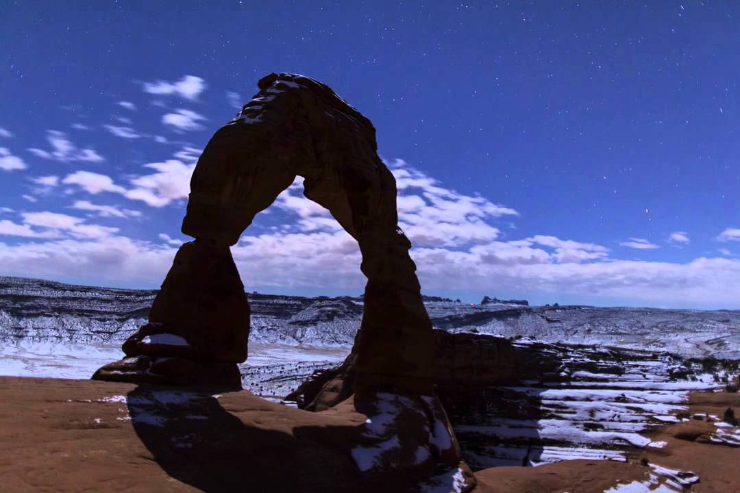 Delicate Arch Night Time Lapse, Arches National Park - YouTube