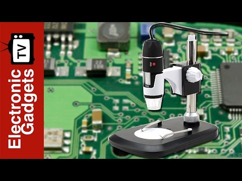 USB Digital Microscope with 40X-800X Magnification, Photo + Video ...