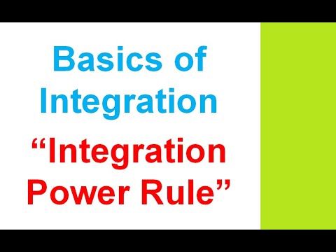 Basics of Integration - (Integration Power Rule) - YouTube