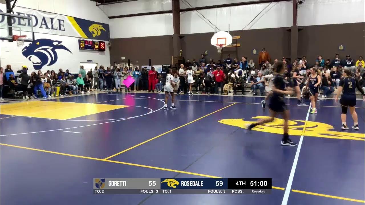 Varsity Girls - Rosedale vs Goretti Catholic - YouTube