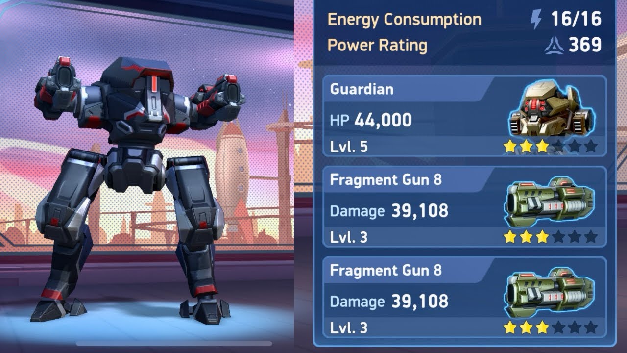 mech arena guardian fragment gun 8 | mech arena gameplay | mech arena ...