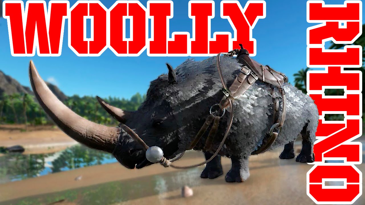 Amaestrando al Woolly Rhino ¡El Rinoceronte! || ARK: Survival Evolved ...