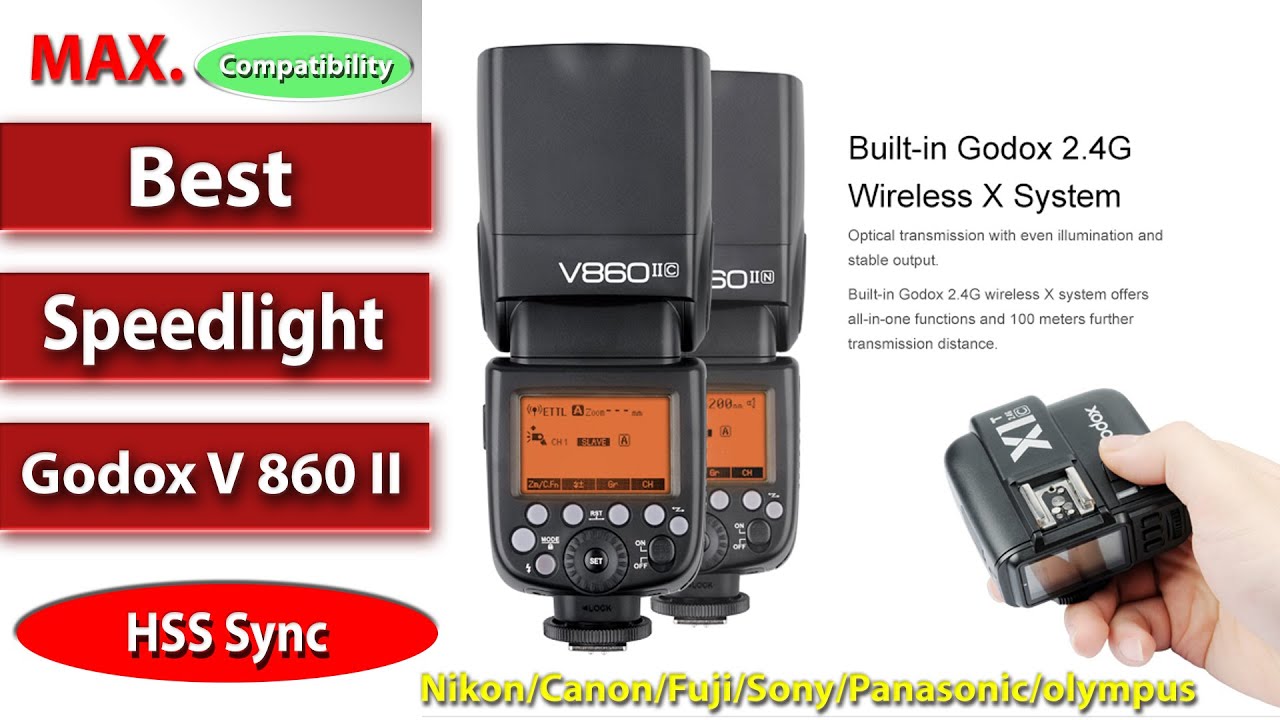 Most recommended Godox speedlight flash - godox v860ii - YouTube