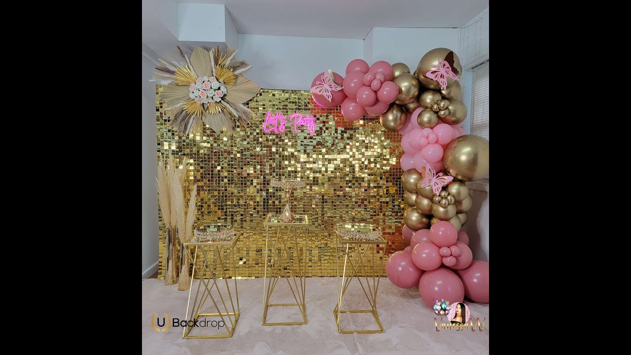 HOW TO INSTALL A SHIMMER WALL BACKDROP | Ubackdrop - YouTube