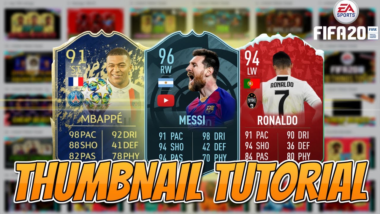 HOW TO CREATE FIFA 20 THUMBNAILS! (SIMPLE TUTORIAL) FIFA 20 Ultimate ...