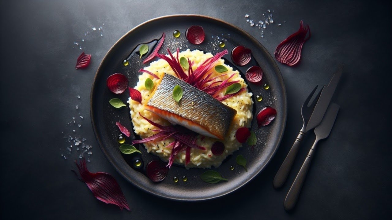 Sea Bass Risotto The Art Of Fine Dining Cooking Youtube