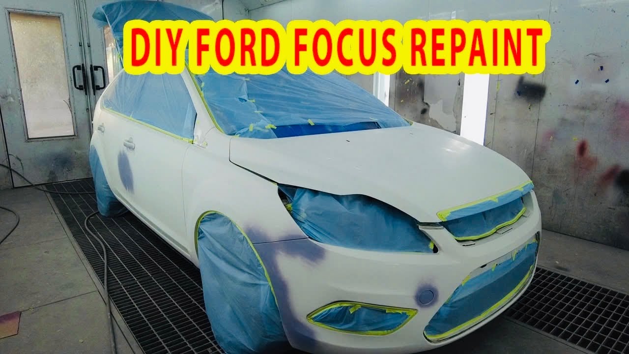 (DIY) Complete and Affordable Ford Focus Repaint | Car Painting - YouTube