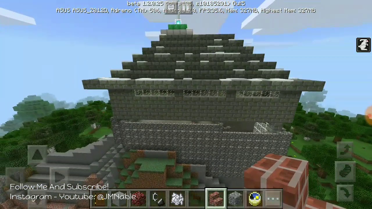 Minecraft PE - Creative Mode - House tour 2x speed - @JMNable Part 2 ...