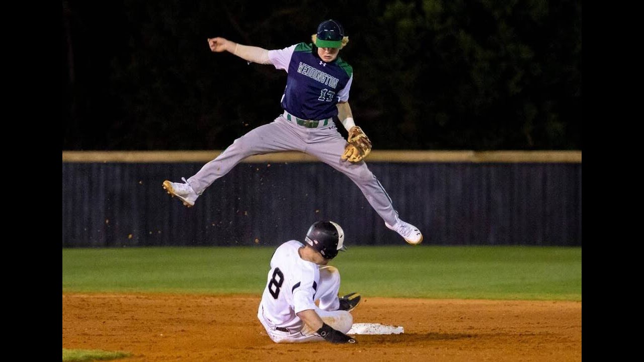 Providence baseball starts with big win over Weddington - YouTube