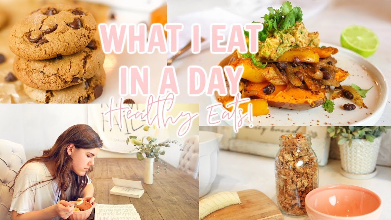 What I Eat in A Day | Healthy Full Day of Eating Plant Based - YouTube