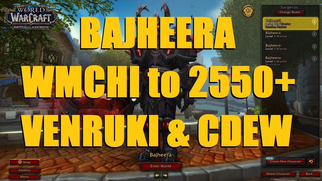 Bajheera, Venruki & Cdew 3v3 as WMCHI to 2550+ - WoW BFA 8.3 Arms ...