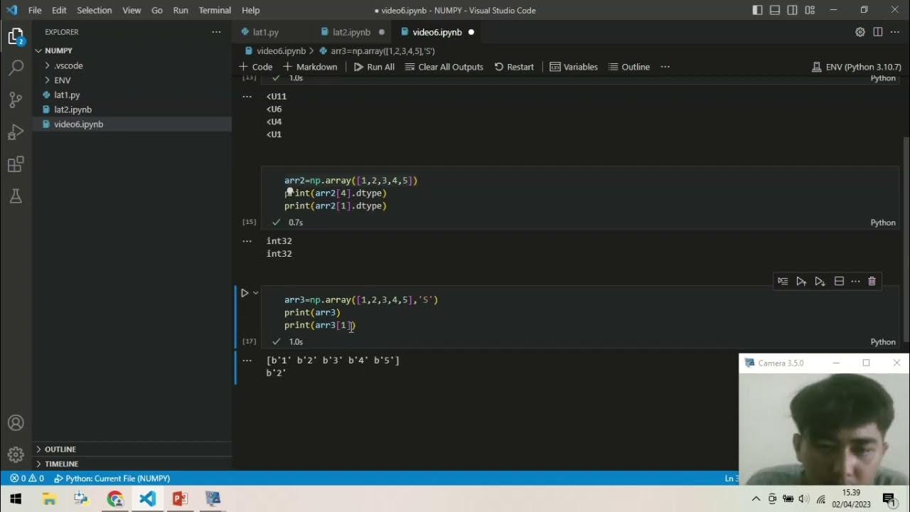 Latihan Numpy Type Data Numpy Youtube