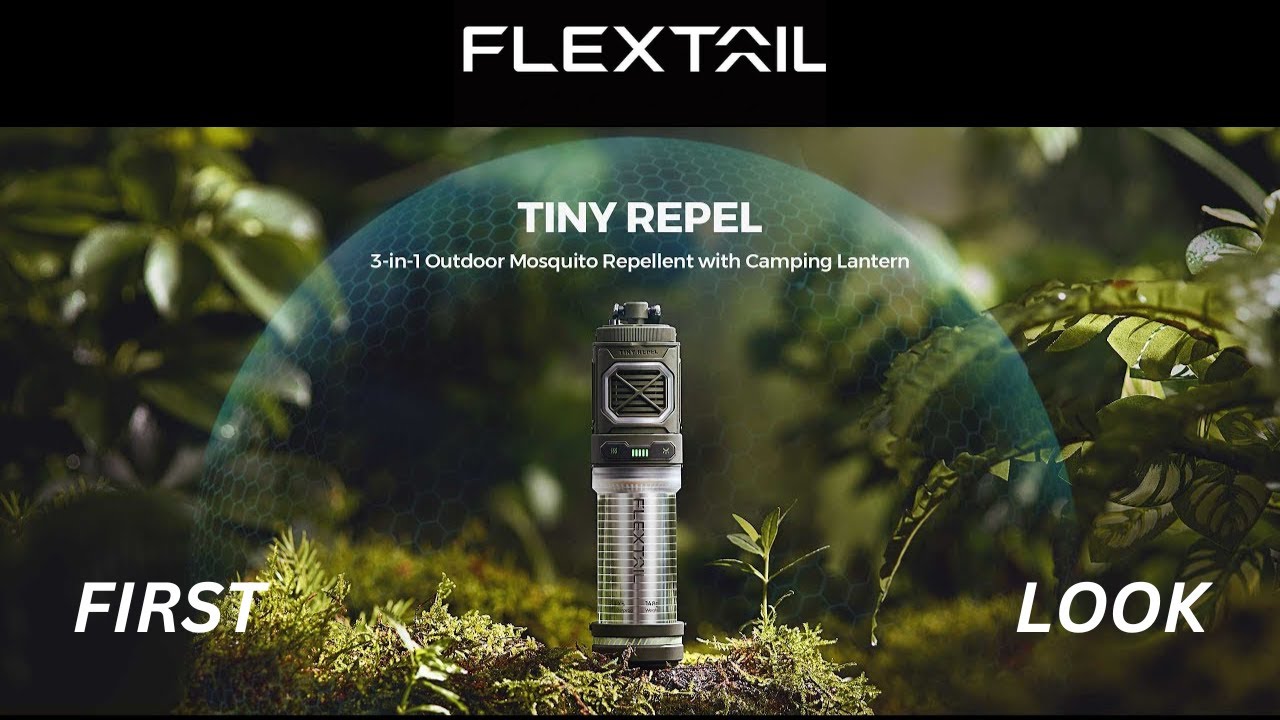 Flextail Gear Tiny Repel | First Look From The Bushcraft Shed #flextailgear - YouTube