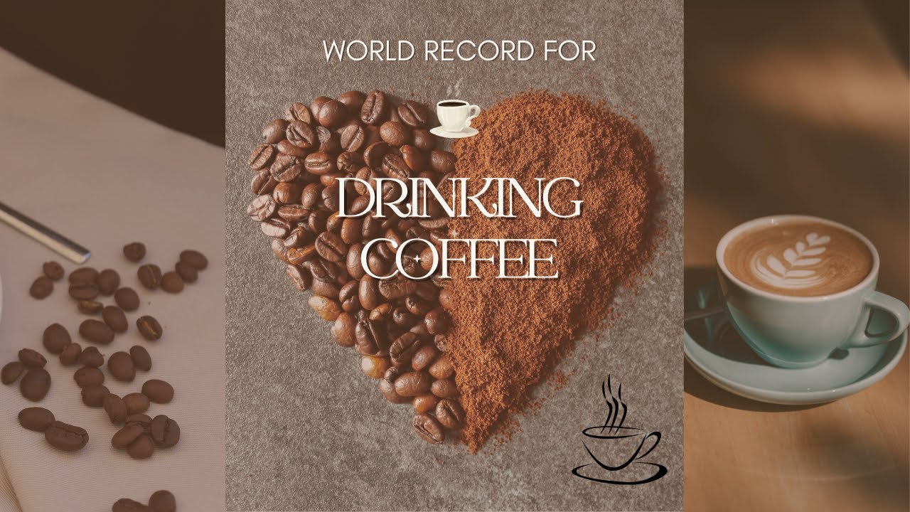 World Record for Chugging Coffee - YouTube